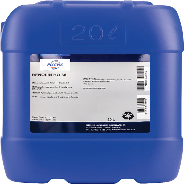 FUCHS RENOLIN HO 68 20L – Kish Gas Pty (LTD)